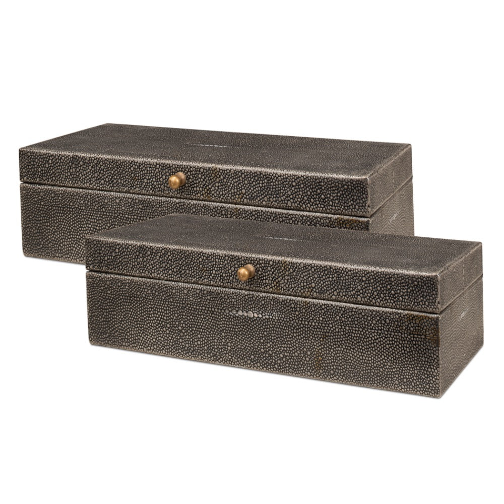 Shop Our Antique Gray Shagreen Box Set | BSEID