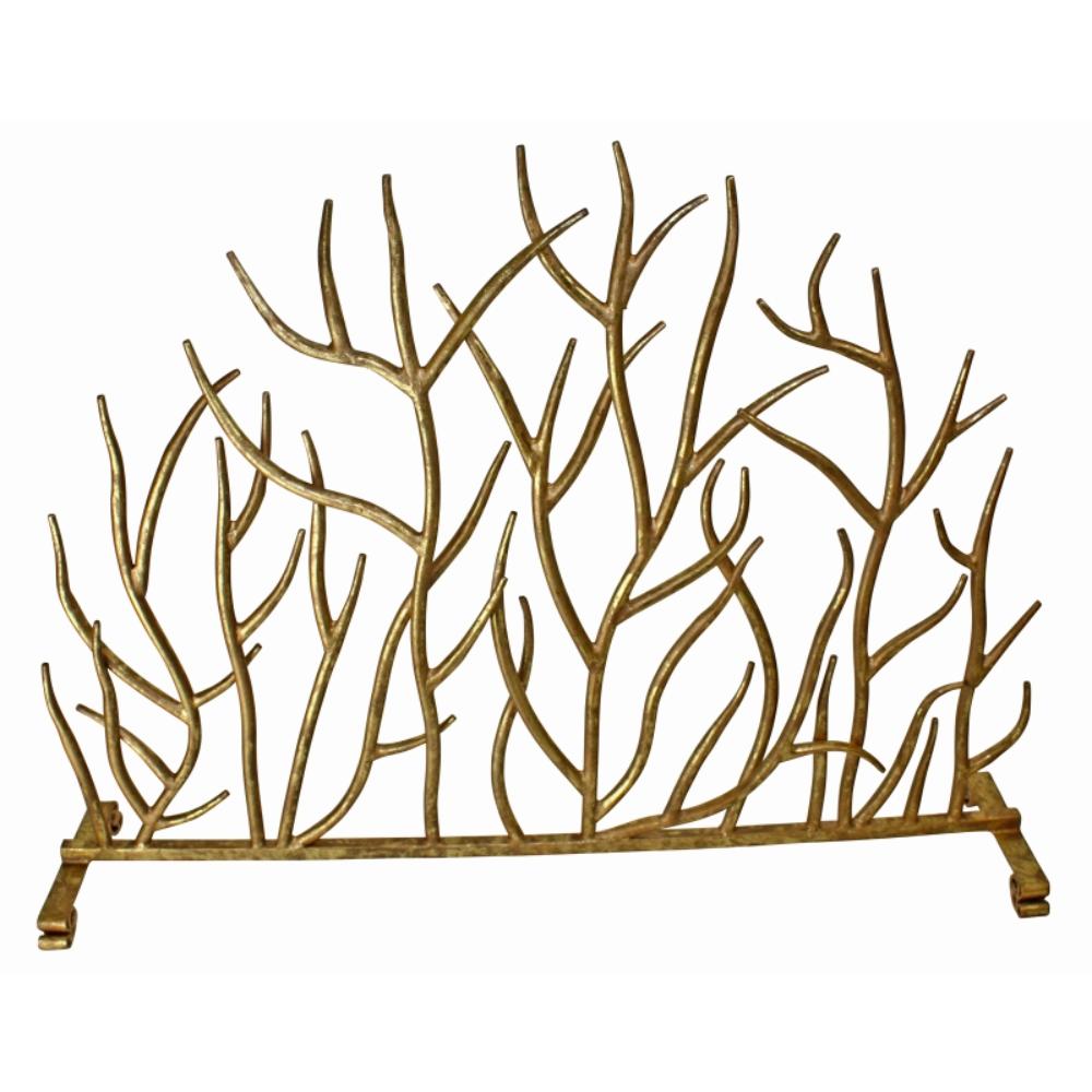 Shop Our Golden Branch & Twig Fireplace Screen | BSEID