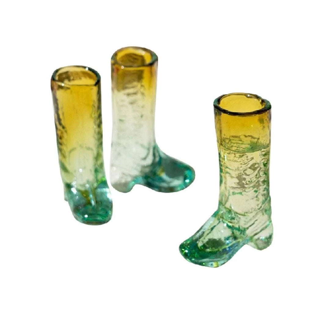 Shop Our Amber Rim Boot Shot Glasses Set | BSEID
