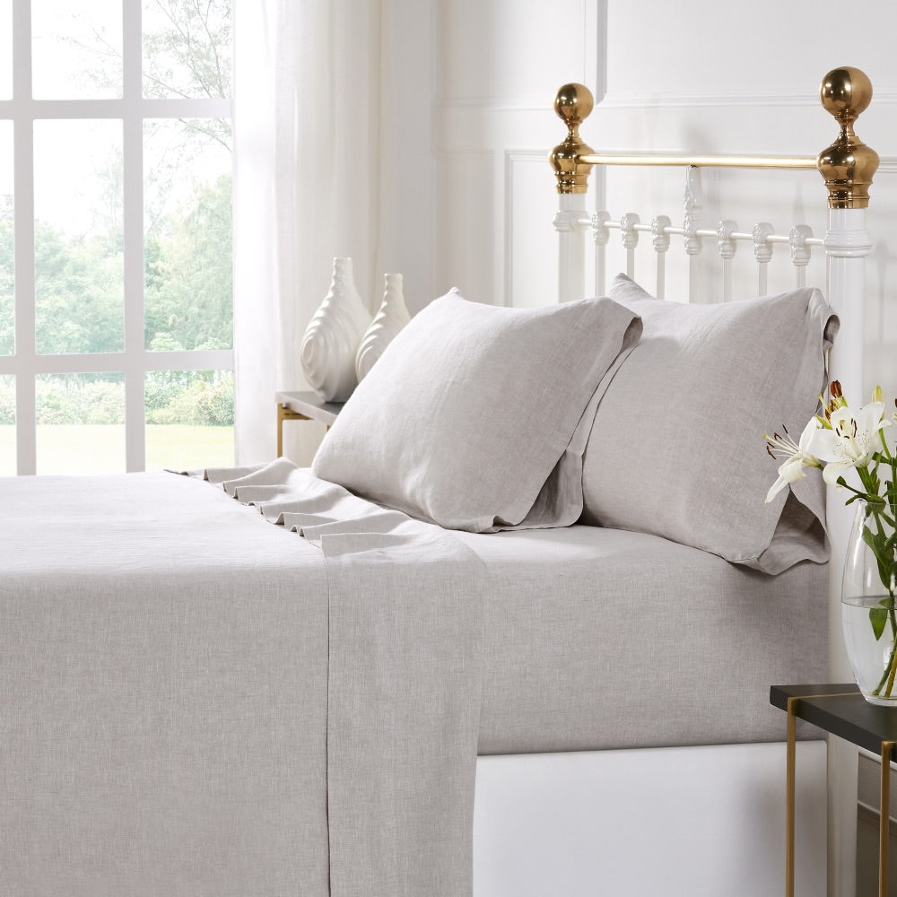 Home | Sheet Sets | Seville Linen Beige Sheet Set (size options)
